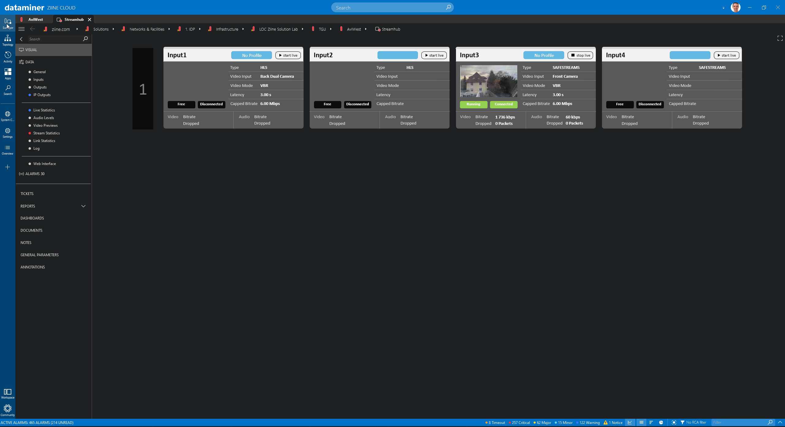 AviWest (now HaiVision) StreamHub demo – go live with your phone – share dashboards - DataMiner Dojo
