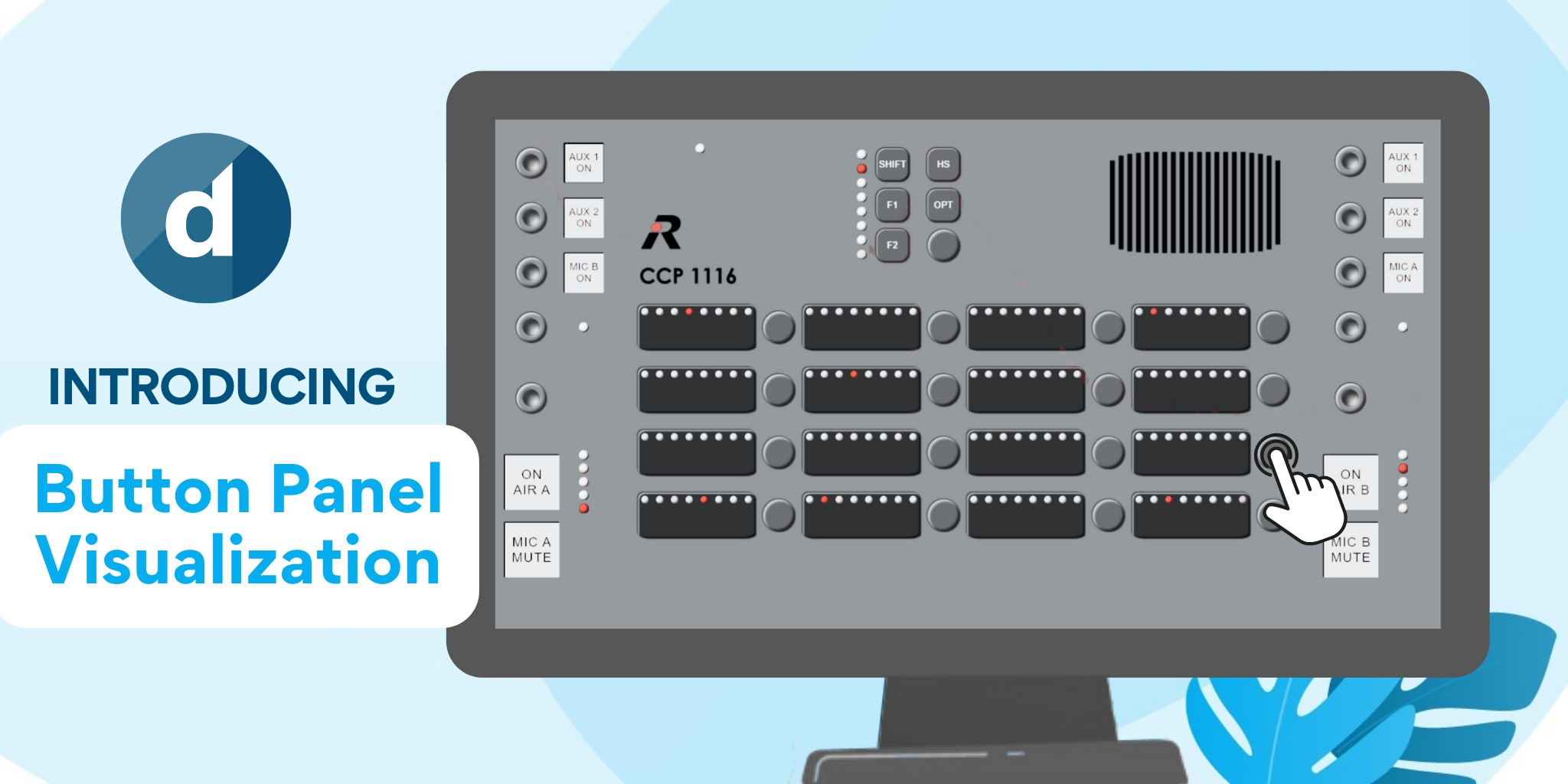 Seamlessly monitor and control hardware panels remotely with the Button Panel visualization ...