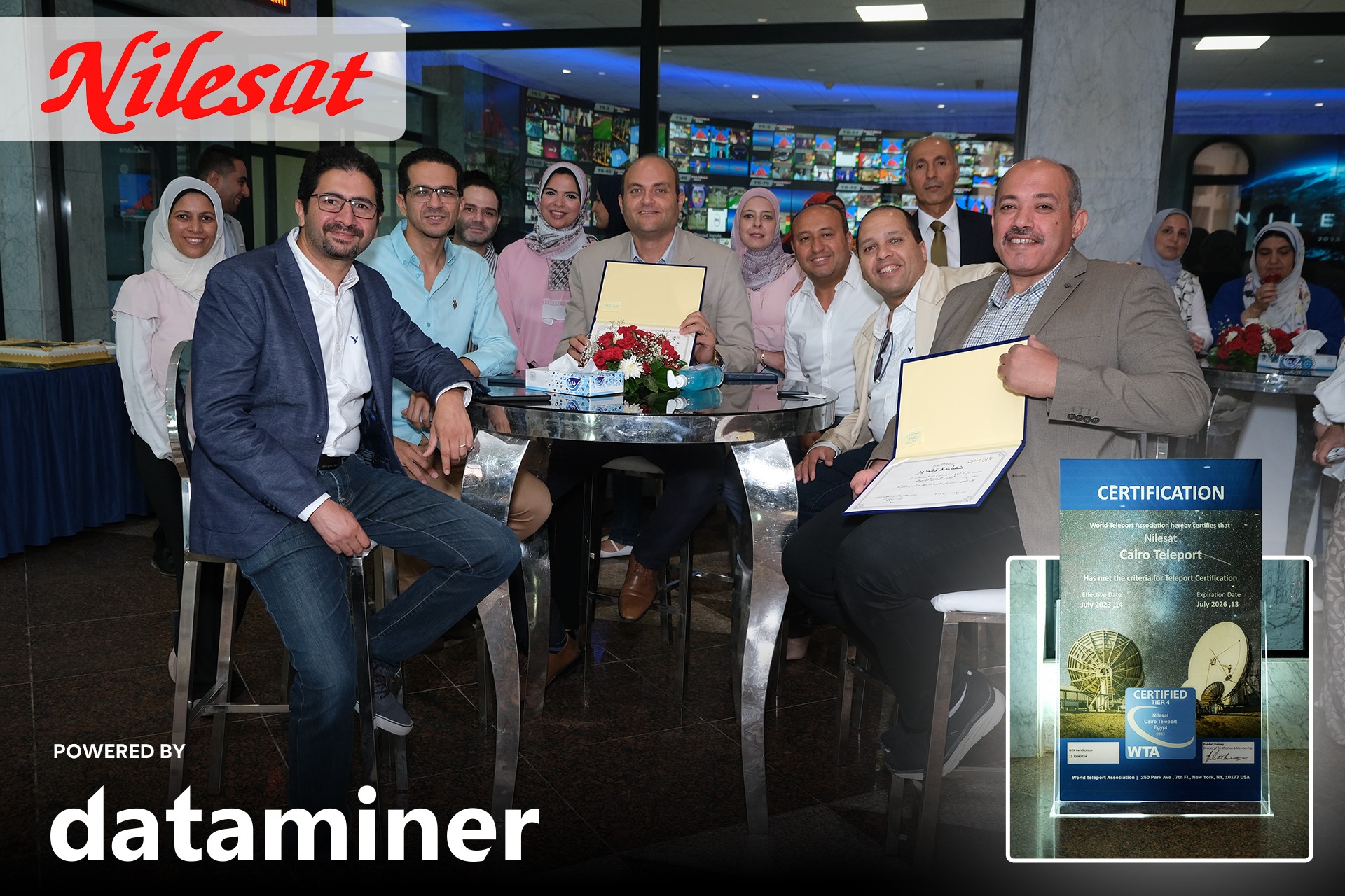 DataMiner-empowered Nilesat awarded with WTA TIER-4 certification ...