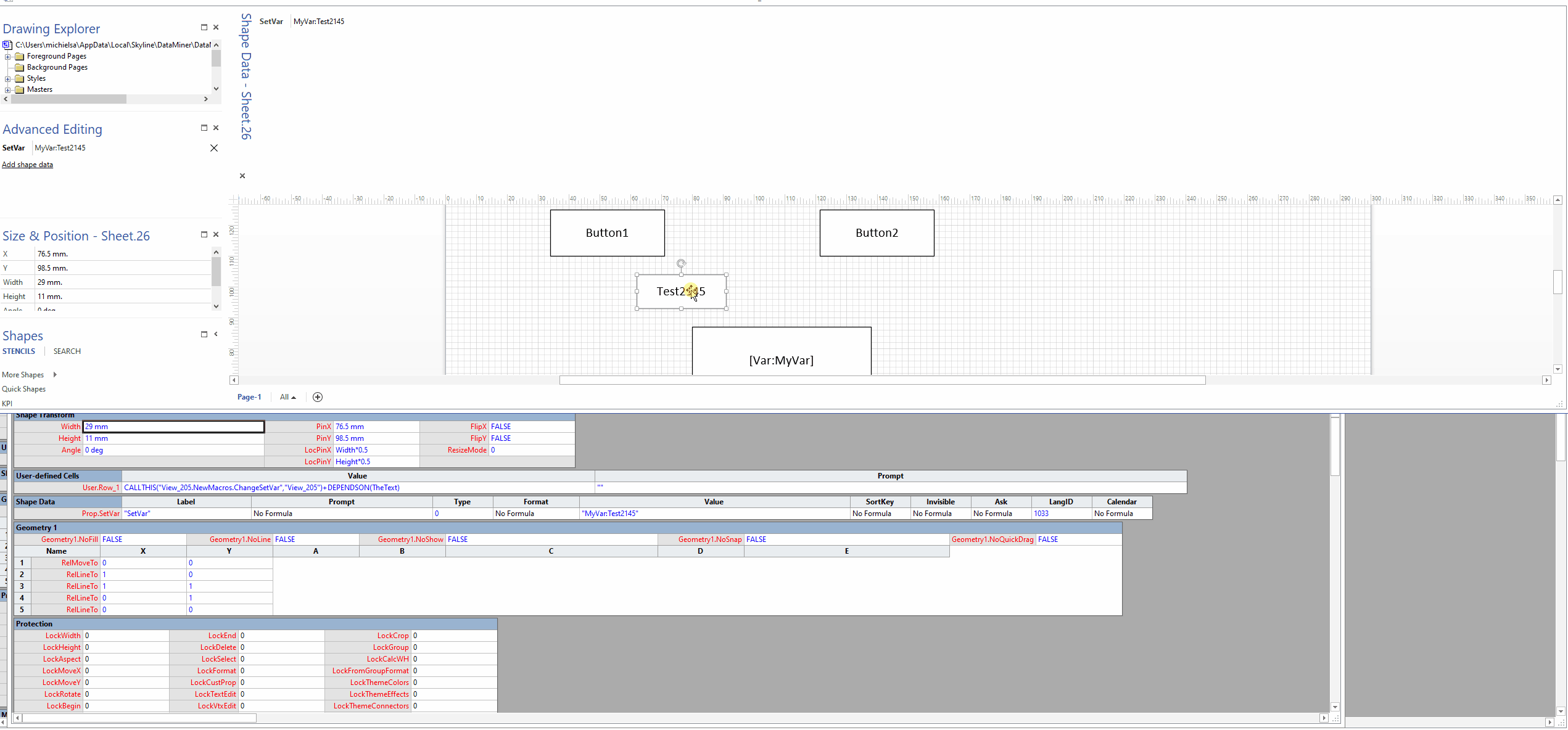 Is It Possible To Copy Visio Shape Text Into A Variable DataMiner Dojo